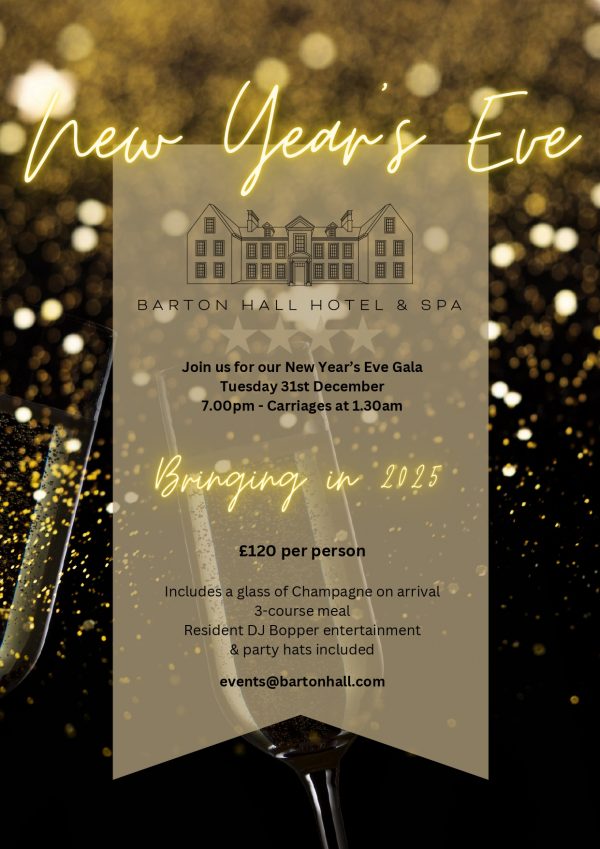 What's On? | Barton Hall Hotel | Vines Restaurant | The Garden Spa