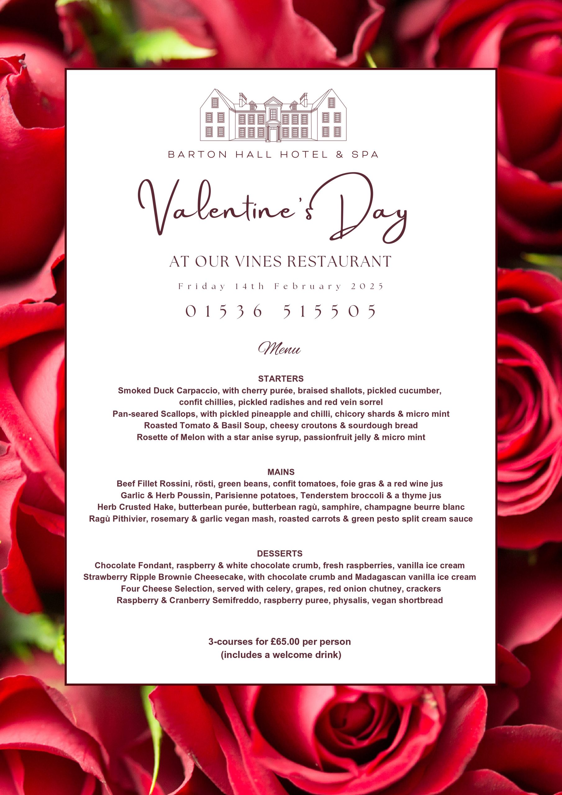 What's On? | Barton Hall Hotel | Vines Restaurant | The Garden Spa